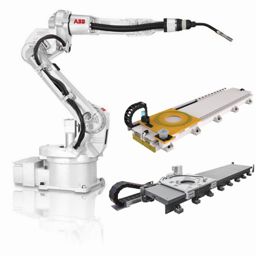 Lengan Robot Pengelasan ABB IRB1520ID 4kg Muatan Dengan Track Robot ...