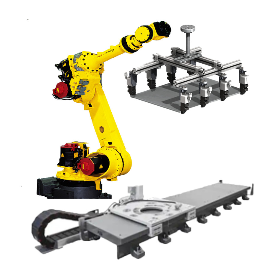 6 Axis Industrial Robot Arm R-1000iA Dengan CNGBS Linear Tracker Dan ...